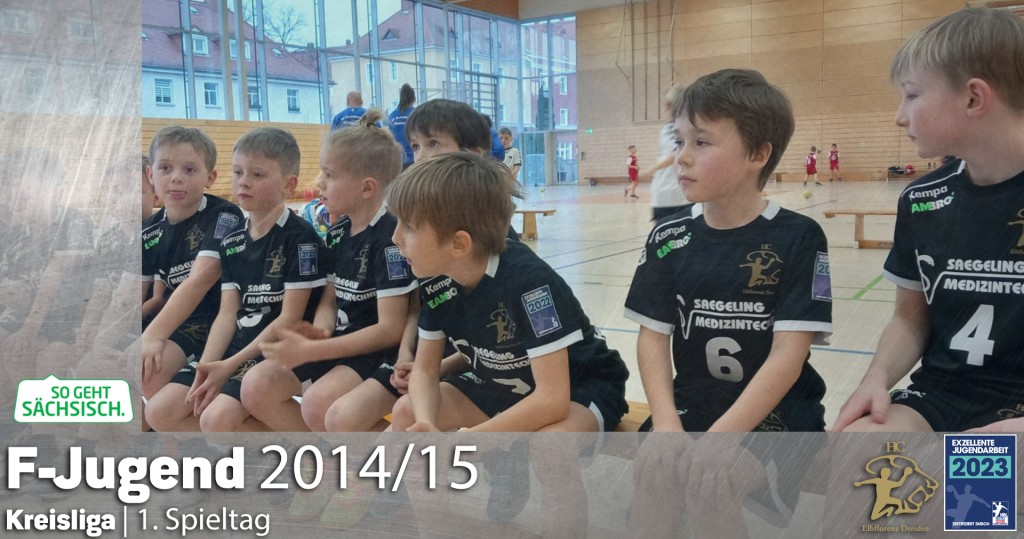 [F-Jugend] Erster Spieltag für Mini-Tiger - Jungtiger HC Elbflorenz