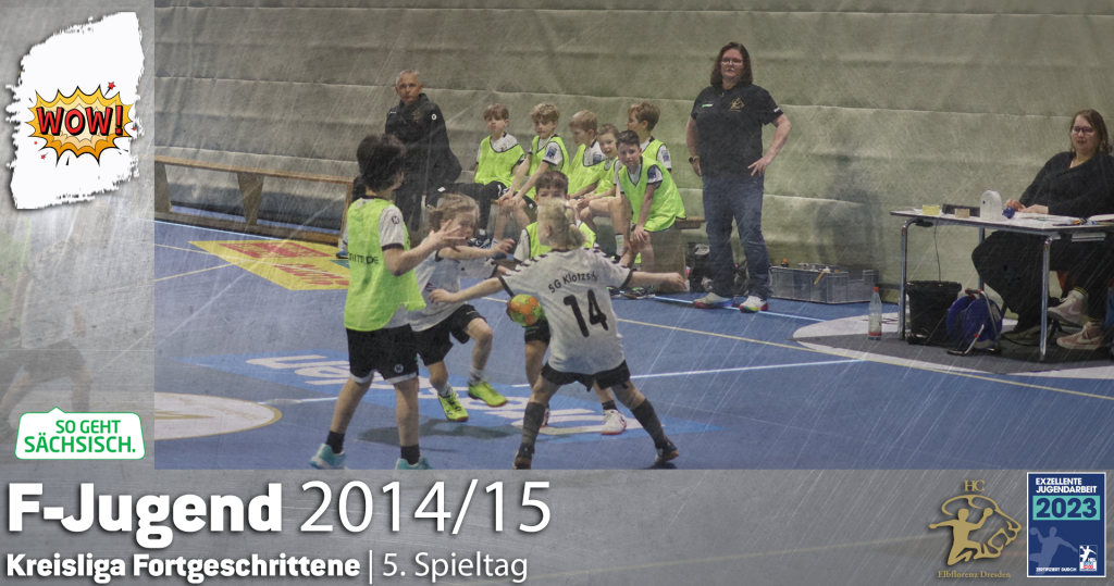 [F-Jugend] 5. Spieltag - Heimspieltag - Jungtiger HC Elbflorenz