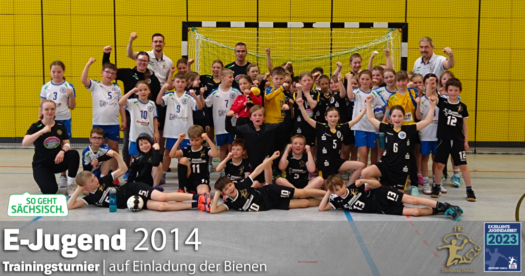 [E-Jugend] Turniererfahrung bei den Rödertal-Bienen - Jungtiger HC Elbflorenz