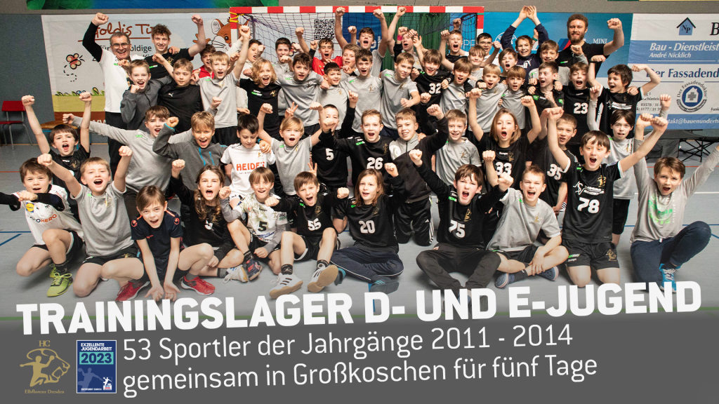 [D-/E-Jugend] Trainingslager in Großkoschen - Jungtiger HC Elbflorenz